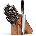 Amazon.com: Yatoshi 9 Piece Block Set - Pro Kitchen Knife Set Ultra Sharp High Carbon Steel with ...