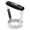 HULISEN Cutlery Serrated Food Chopper, 3 Inch Stainless Steel Manual ...
