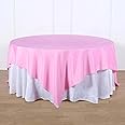 Amazon.com: Efavormart 90" Square Polyester Table Overlay for Wedding ...