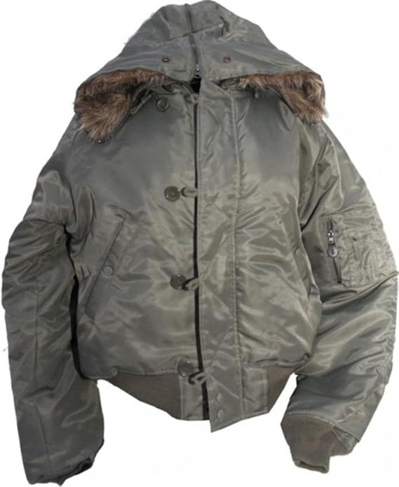 N2B Parka Jacket Olive - Flying Jacket - Flight Jacket, grösse:S ...