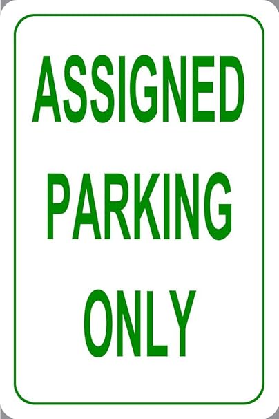 Amazon.com: BuildASign Assigned Parking Sign Assigned Parking (#3) 18 ...