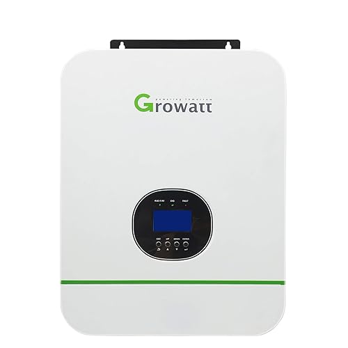 Growatt 3000W Off-Grid Solar Inverter 110V-120V/220-230V Split Phase Built-in 80A MPPT Solar ...