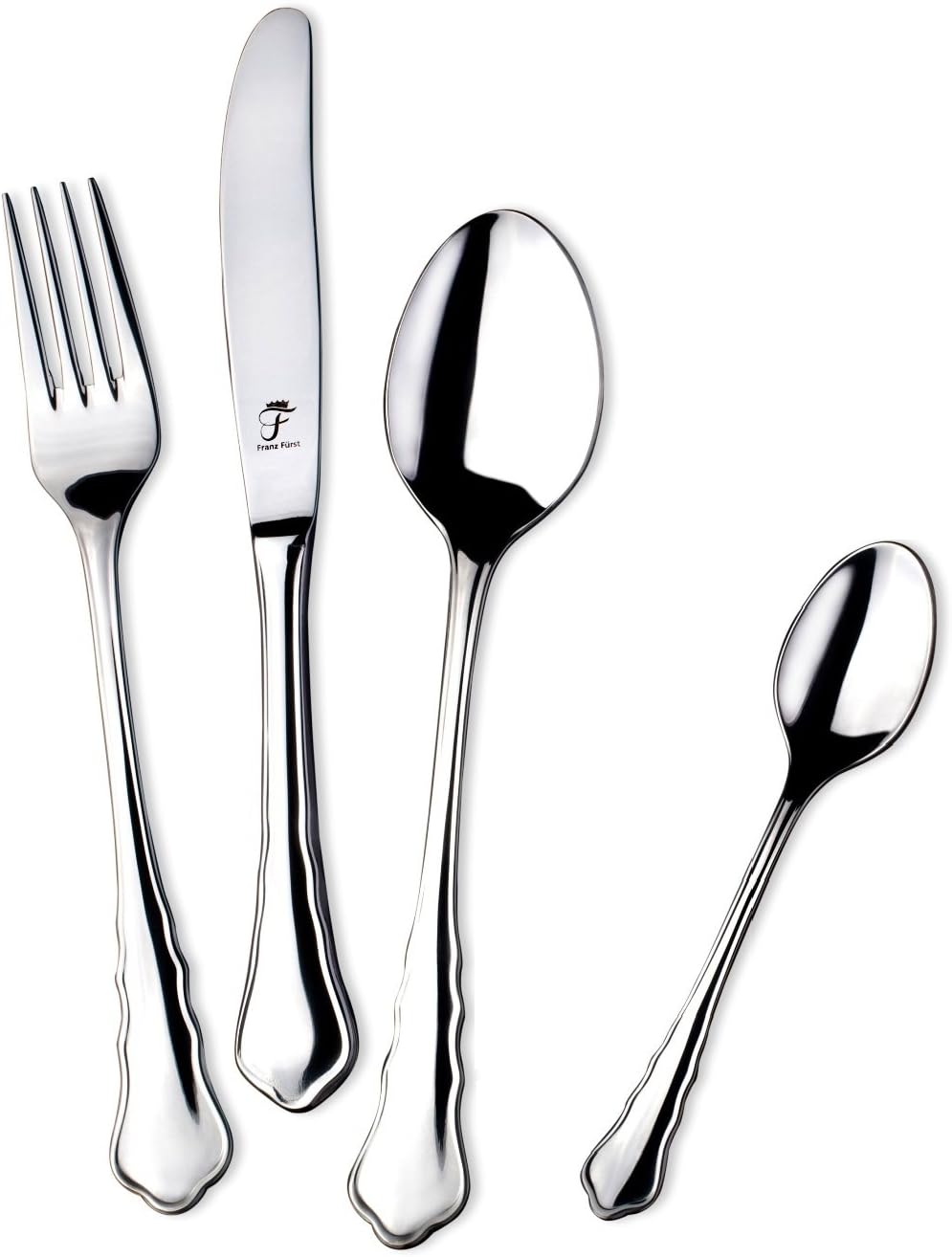 24tlg. Besteck Chippendale Franz Fürst Solingen 18/10 Edelstahl: Amazon ...