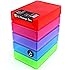 WestonBoxes A4 Plastic Craft Storage Boxes (Multicolour, Pack of 5 ...