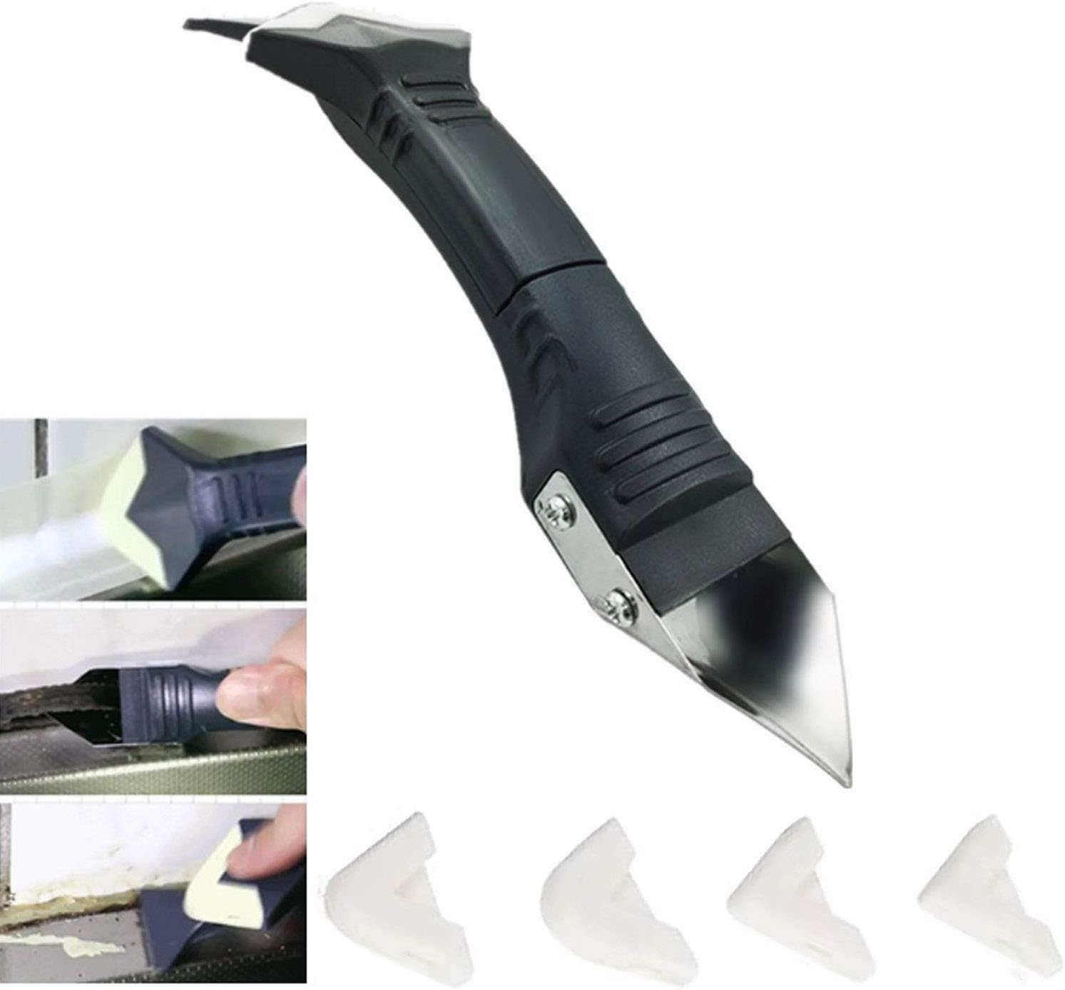 SMN Glass Glue Angle Scraper Adhesive Residue Scraper 3 In 1 Silicone ...