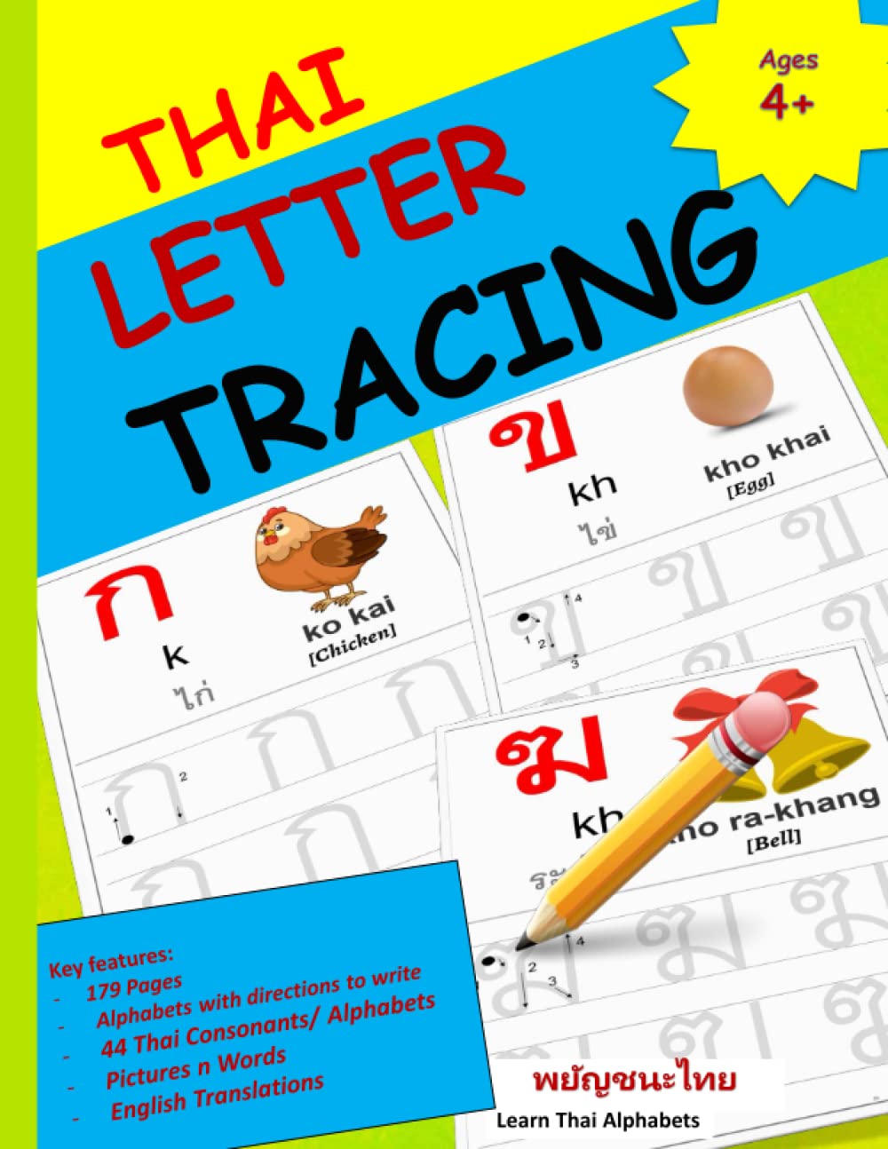 Mua THAI LETTER TRACING: Learn to Write THAI consonants | 179 Page | 44 ...