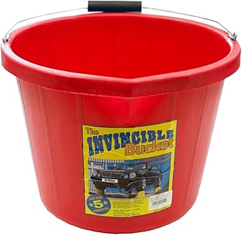 Airflow Heavy Duty Invincible Builders Bucket Red 3 Gallon 15 Litre ...