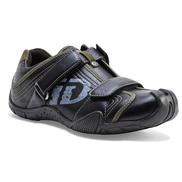 ID Men's Leather Casual Shoes (Charcoal): Amazon.in: Shoes & Handbags