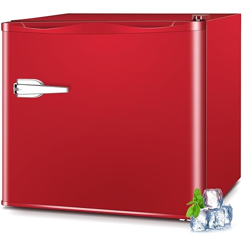 Mini Freezer, 1.2Cu.ft Small Upright Freezer with Handle, Removable ...