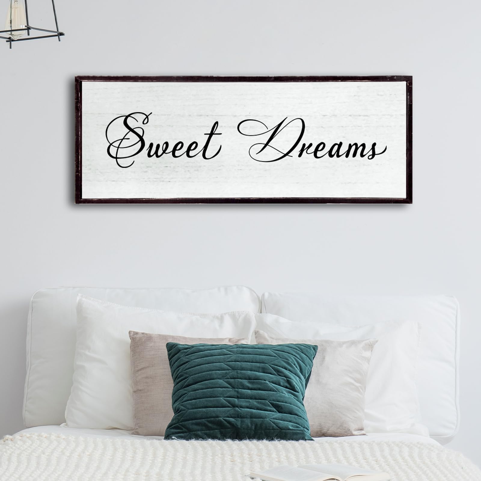 Sweet Dreams Wall Decor Above Bed 40x15 Inch Large Master Bedroom ...