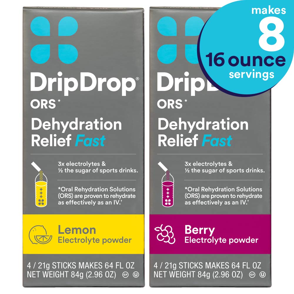 Amazon.com: Drip Drop ORS 4 Powder Packs Berry: Health & Personal Care