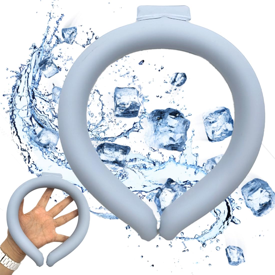 Neck Cooling Tube, Reusable Wearable Cooling Neck Wraps for Summer Heat ...