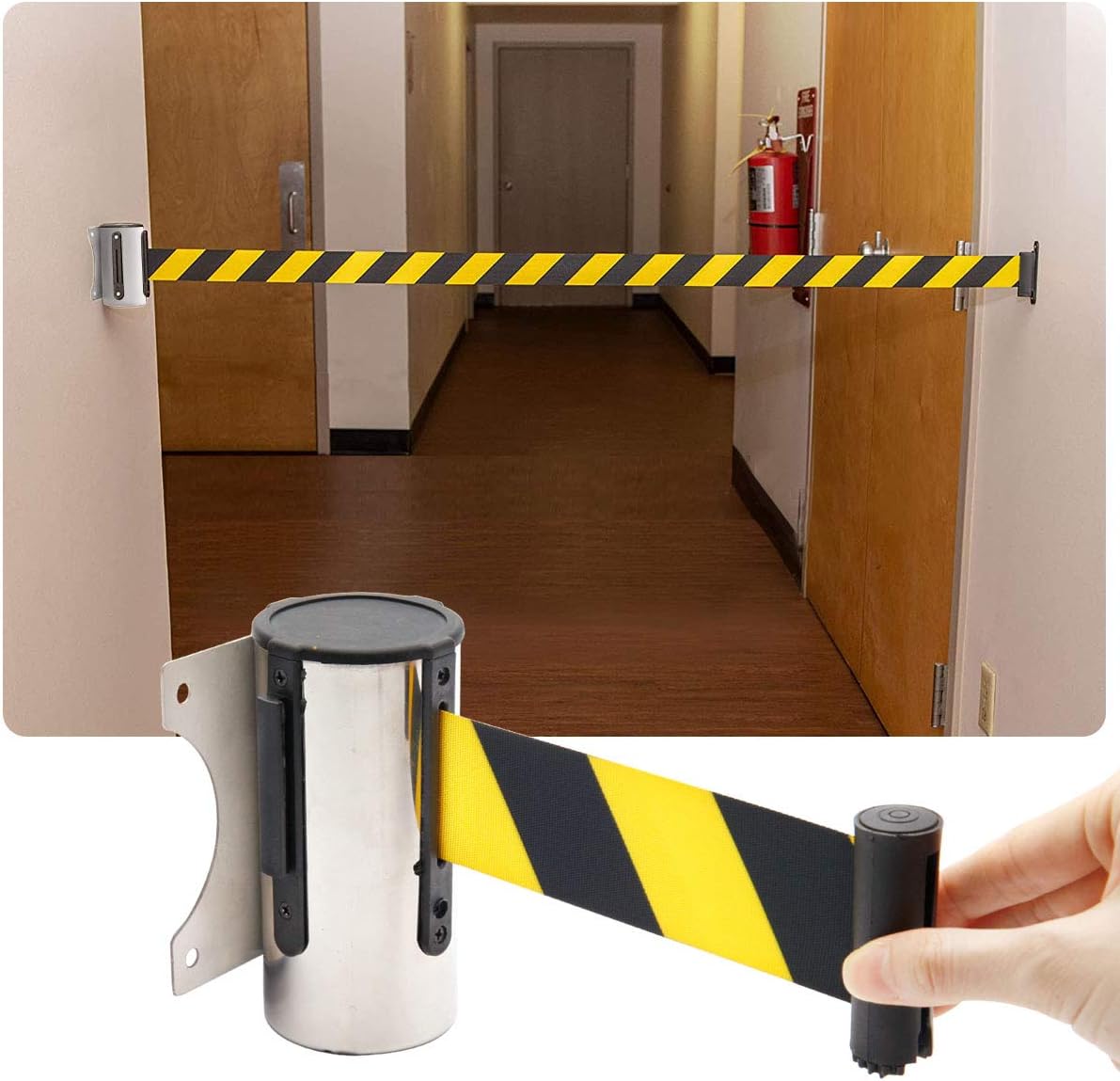 Anladia 2 Metre Personal Control System Barrier Tape Stainless Steel ...