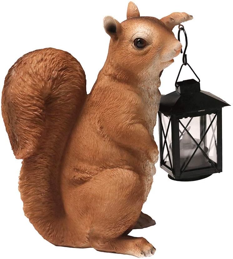 Amazon.com : Nature's Rhythm Woodland Squirrel Kerosene Lamp Outdoor ...