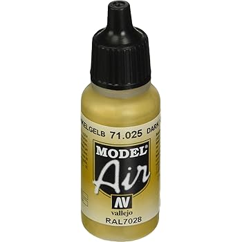 Amazon.com: Vallejo RAL7028 German Dark Yellow Paint, 60ml: Toys & Games