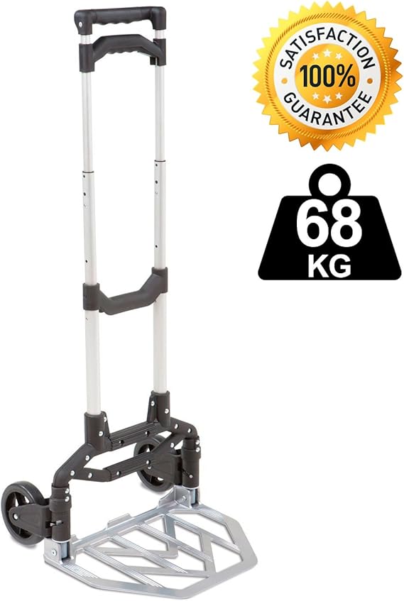 Diablito Plegable de Carga marca Seville con Capacidad para 68 kg (150 ...