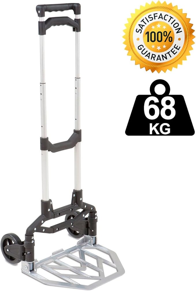 Diablito Plegable de Carga marca Seville con Capacidad para 68 kg (150 ...