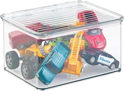Amazon.com: mDesign Kids/Baby Toy Storage Box, for Action Figures, Cars ...