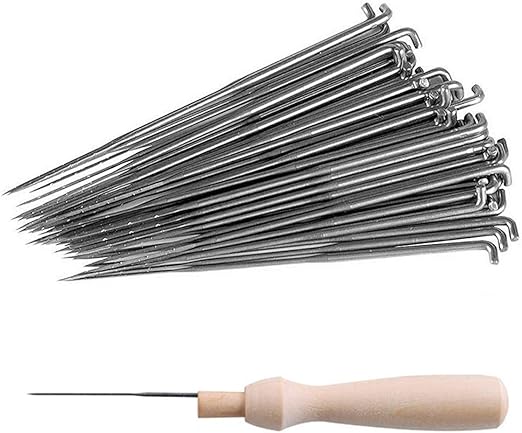 60pcs Felting Needles of 3 Sizes + 1 pc Handle Wood Felt Tool: Amazon ...