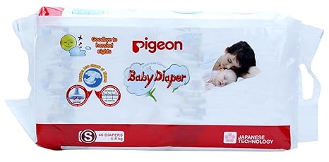 Buy Pigeon Baby Diaper Small Size (46 Pieces) Online at Low Prices in ...