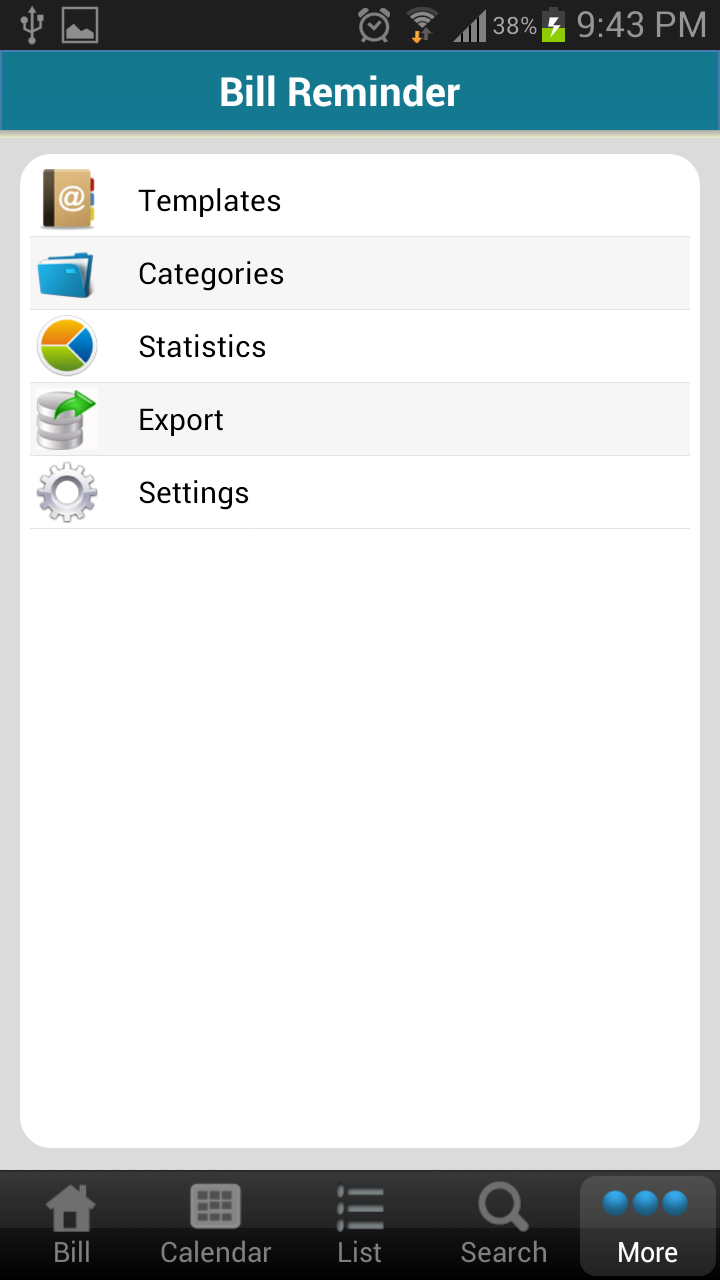 Bill Reminder:Amazon.com:Appstore for Android