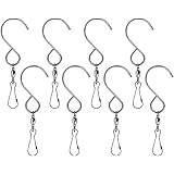 Amazon.com: Mudder Swivel Hooks Clips for Hanging Wind Spinners Crystal ...