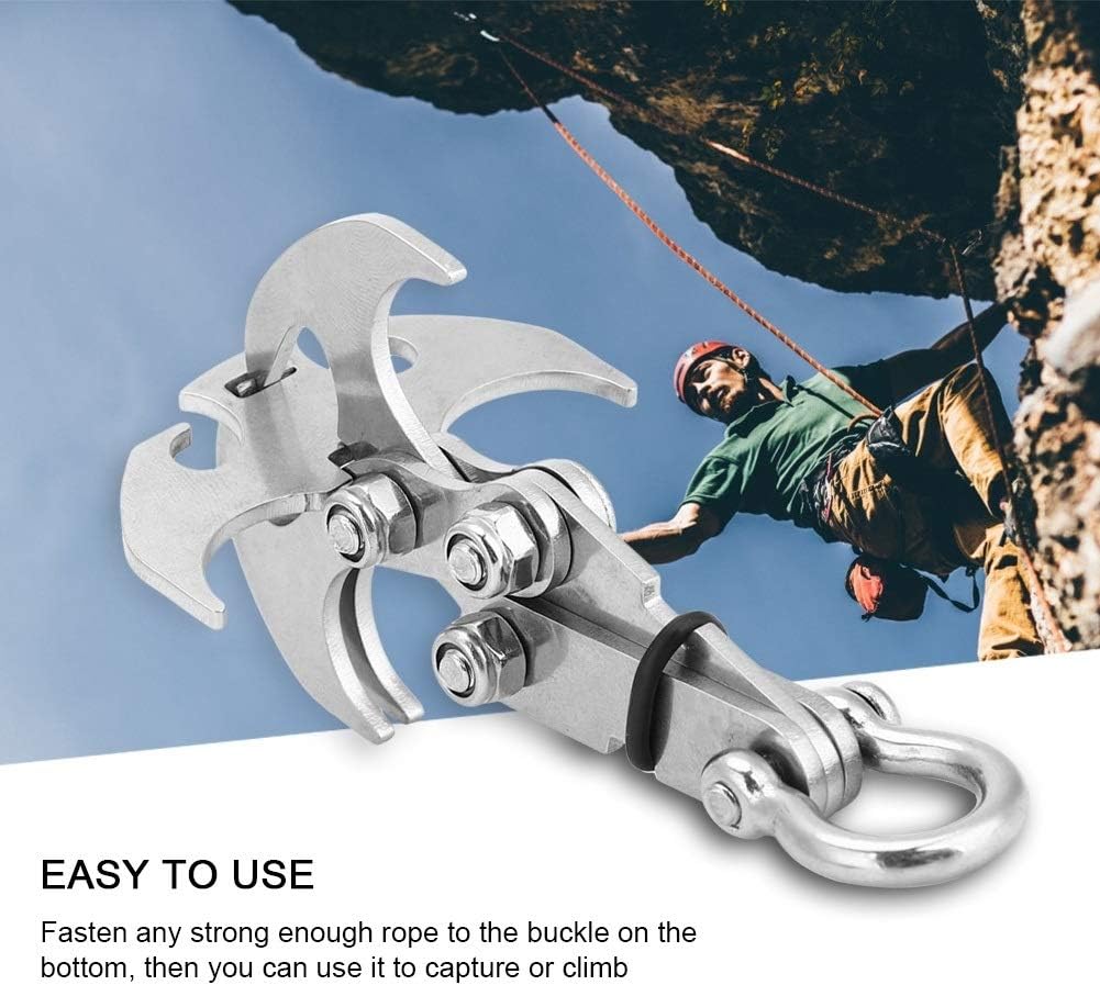 Broco Foldable Gravity Grappling Hook Climbing Claw Outdoor Survival ...