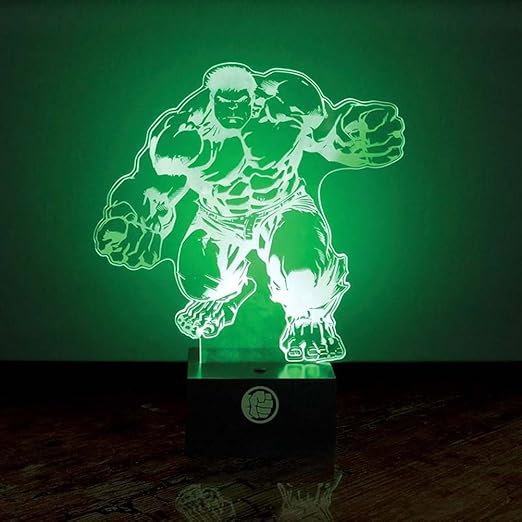 Marvel Hulk Light, Acryl, Green: Amazon.co.uk: Lighting