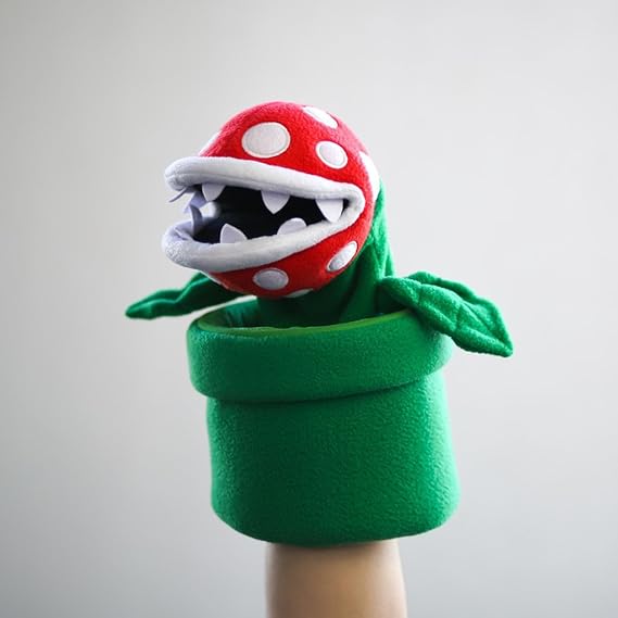 Amazon.com: Hashtag Collectibles Piranha Plant Puppet: Toys & Games