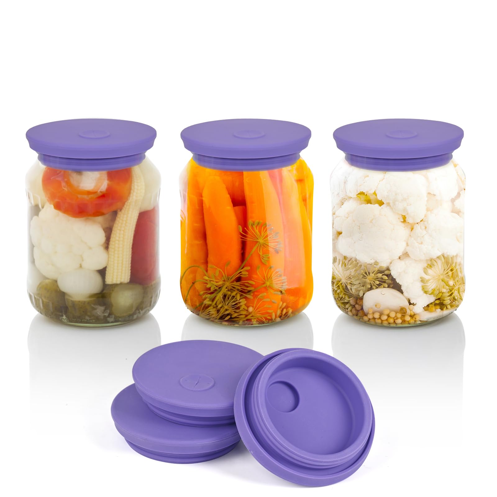 Mua Waterless Airlock Fermentation Lids Wide Mouth Mason Jars 3 Pack ...