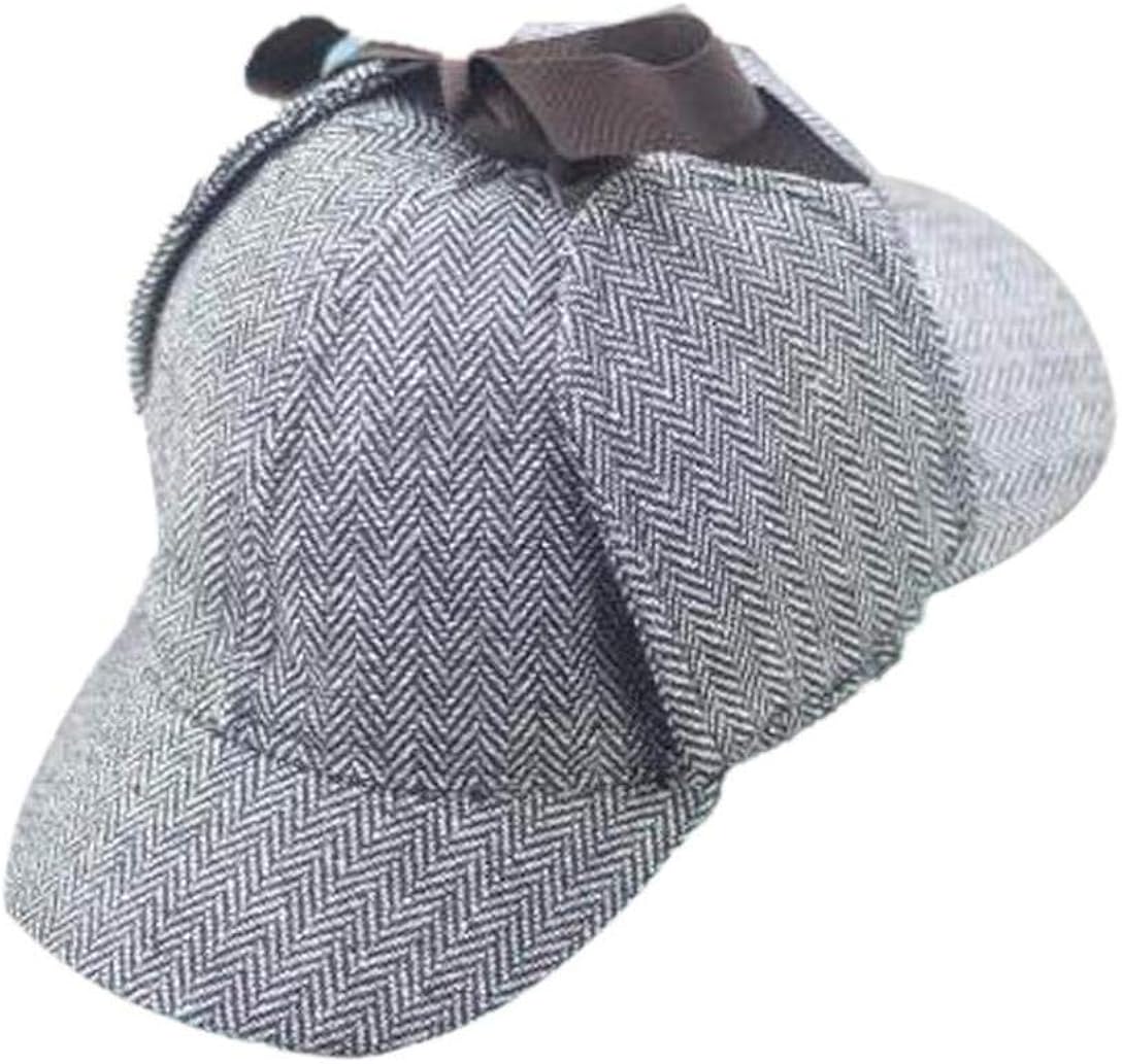 BYFRI Sherlock Holmes Coton Chapeaux Détective Hat Cosplay Cap pour ...
