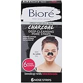 Amazon.com: Biore Charcoal Blackhead Remover Pore Strips, Deep ...