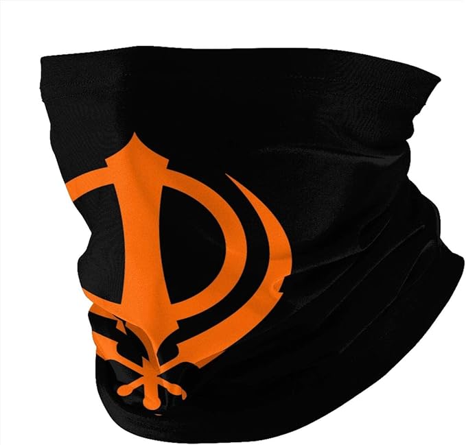 Sikh Symbol Sikhism Religion Unisex personalized scarf face mask mask ...