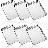 Amazon.com: Mimorou 12 Pcs Baking Sheet Stainless Steel Cookie Small ...