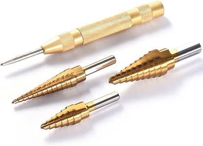 4 Unids/set Broca de Broca de Triángulo de Color de Bronce Conjunto Con ...