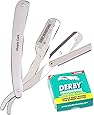 Amazon.com: Professional Barber Straight Edge Razor Safety with 100 ...