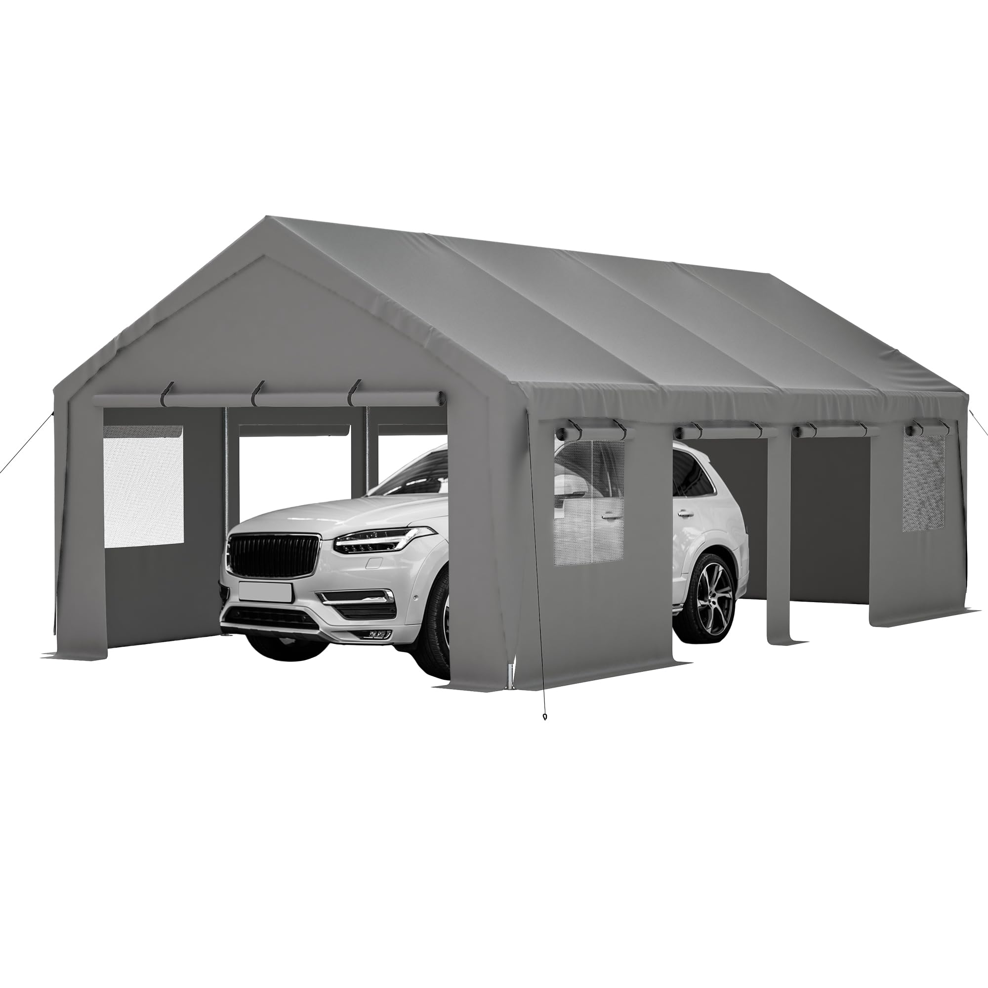 Jaxilyn 13x25 Carport Heavy Duty Portable Garage Car Canopy Car Port ...