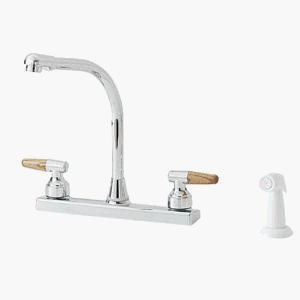 CHR KTCHN FAUCET W/SPRAY (Globe Union N28556CP) - Touch On Kitchen Sink ...