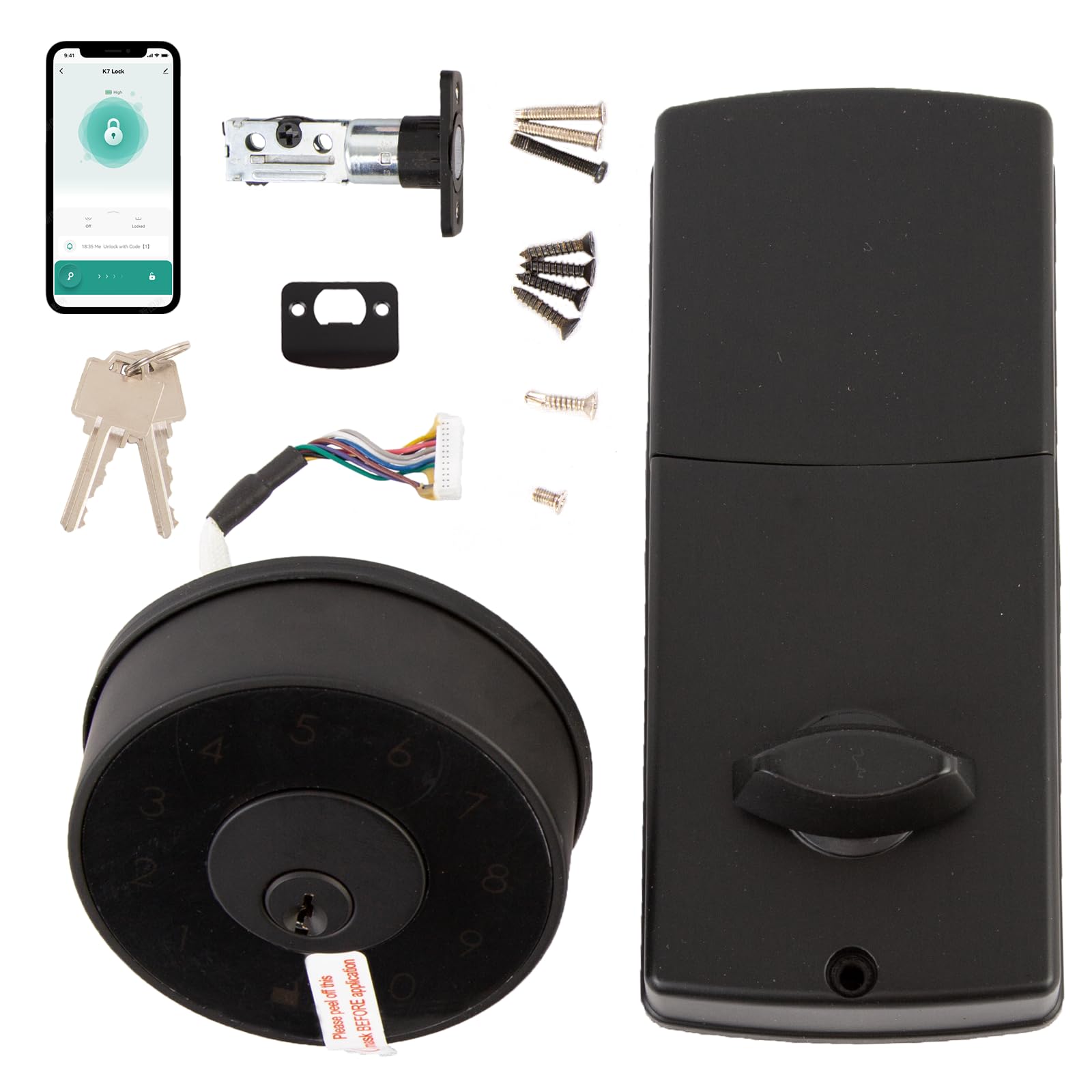 Smart Lock, Keyless Entry Door Lock, Front Door Smart Lock, Keyless ...