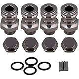 Amazon.com: 4pcs Hobbypark Aluminum 17mm Wheel Hex Hubs with Pins Tires Adapter Nut For RC Model ...