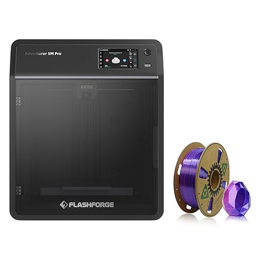 Flashforge Adventurer 5M Pro 3D Printer with 1KG Silk PLA Blue and Rose ...