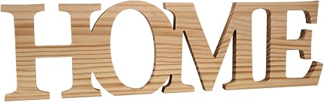Palabra Home de Madera de Pino. Texto de Madera para la decoración de ...