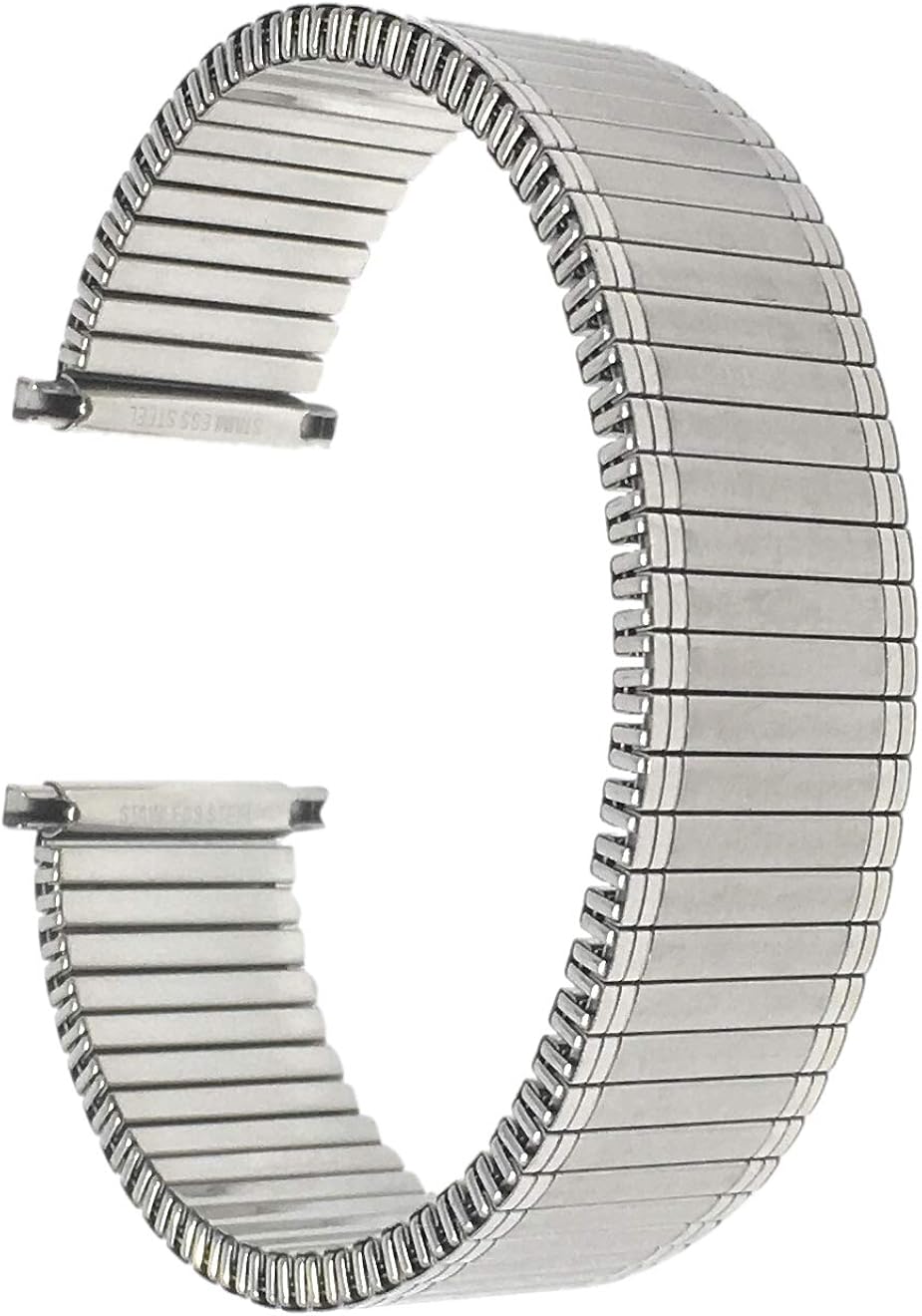 Bandini 12mm Silver Tone Stainless Steel Stretch Watch Strap for Women ...