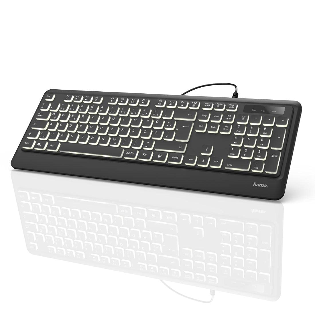 Mua Hama USB Keyboard Illuminated with Cable "KC-550" (Laser Labeled ...