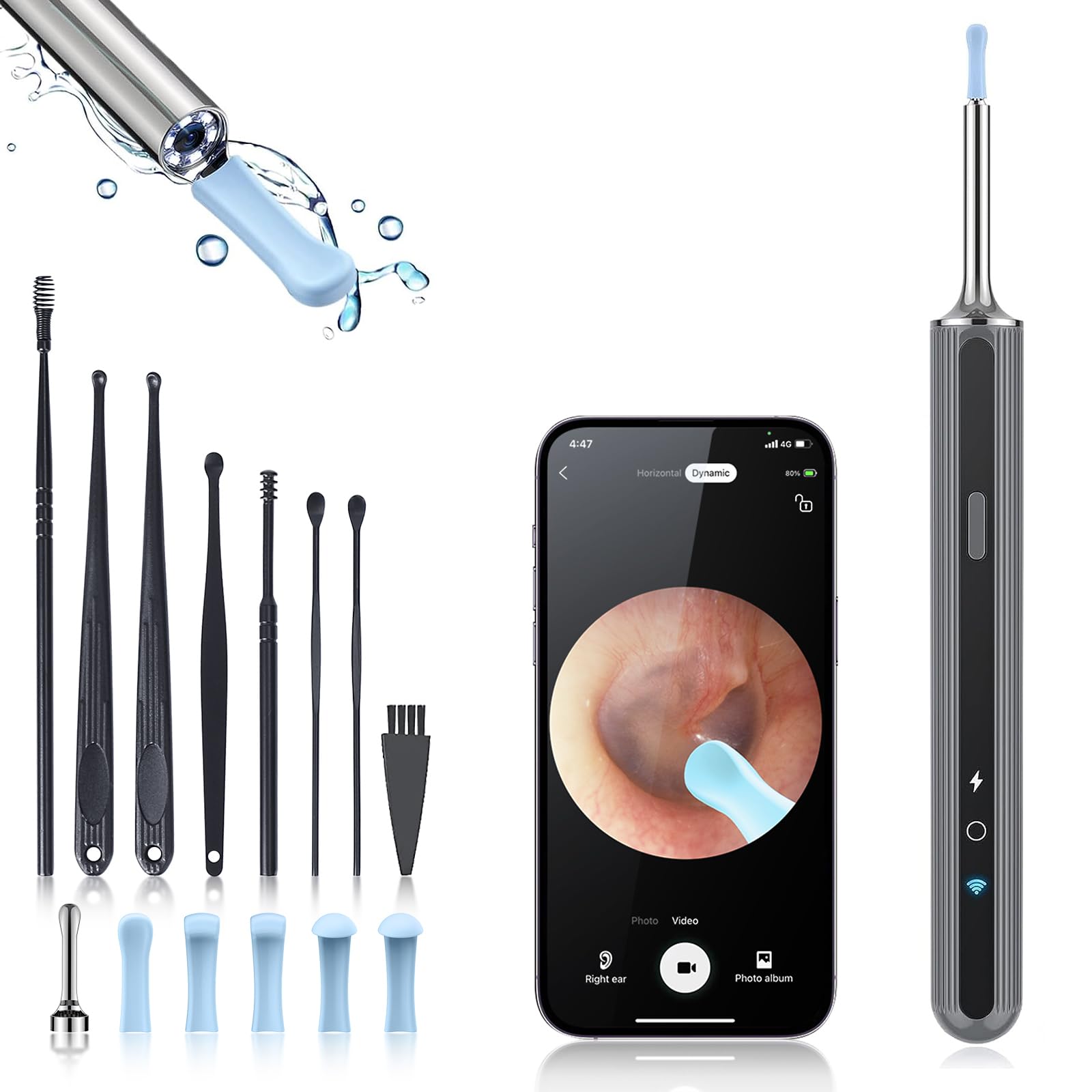 Mua Otoscope Camera, Otoscope with Light, Ear Wax Removal with 7 Ear ...