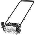 Amazon.com : 18-Inch Lawn Aerator,Heavy Duty Push Spike Aerator with 4 ...