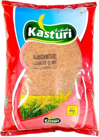 Kasturi Premium Palakkadan Matta Rice, Kerala Rice, Kaje Rice - 5 KG ...