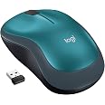 Amazon.com: Logitech M185 Wireless Mouse, 2.4GHz with USB Mini Receiver ...