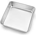 Amazon.com: E-far 9x9 Inch Square Cake Pan, Stainless Steel Baking Pan ...