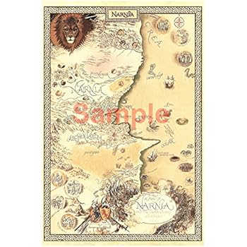 Amazon.com: Narnia Map Mini Poster #01 11x17 Master Print: Posters & Prints